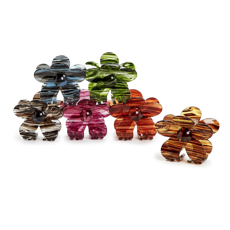 2 Chic Floral Shaped Claw Clip - Assorted