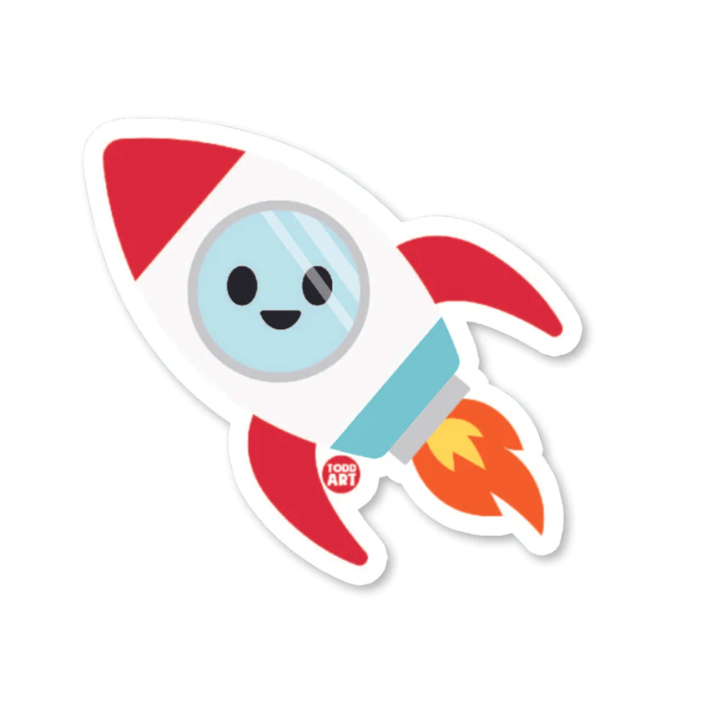 Boo-Boo Buddies Rocketship Sticker