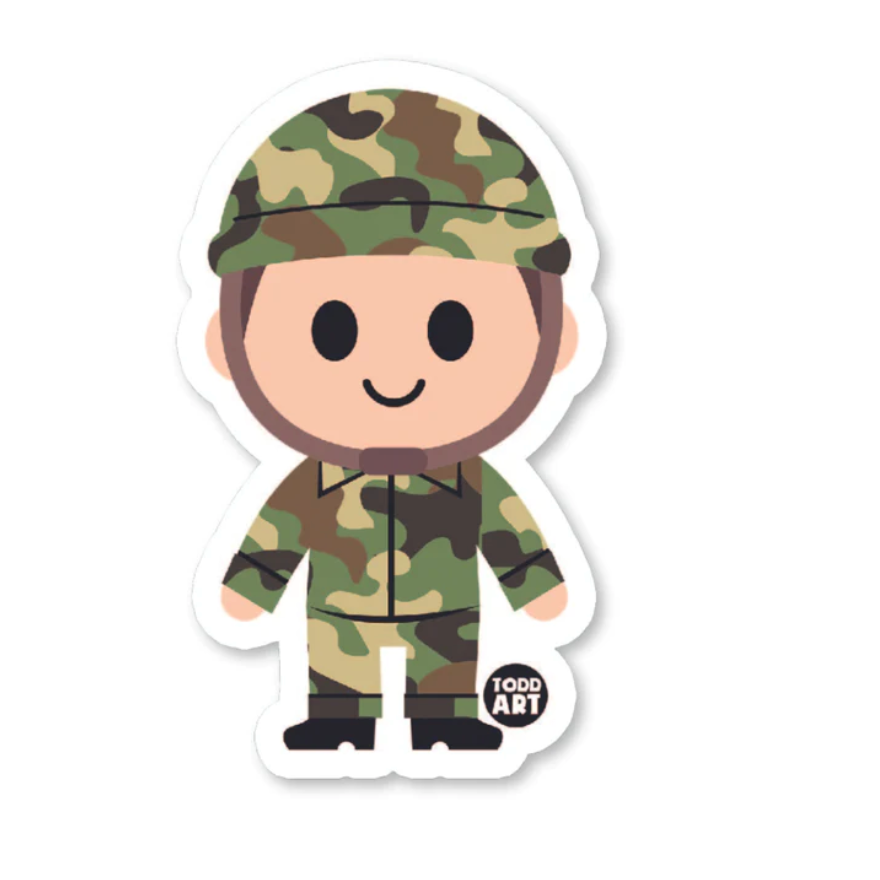 Boo-Boo Buddies Soldier Sticker