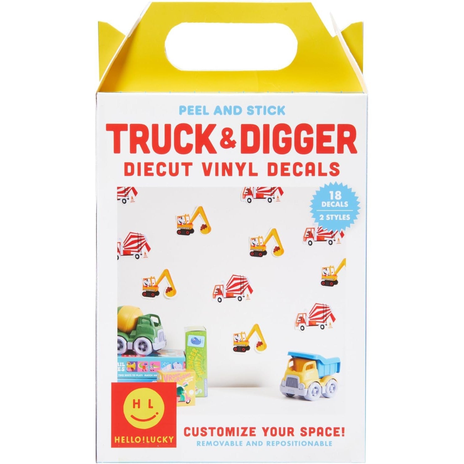 C.R. Gibson Diecut Vinyl Decals- Truck & Digger