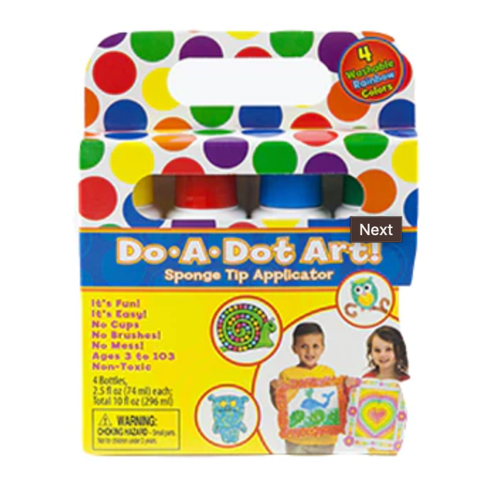 Do-A-Dot Art Washable Dot Markers - Rainbow - 4 Count