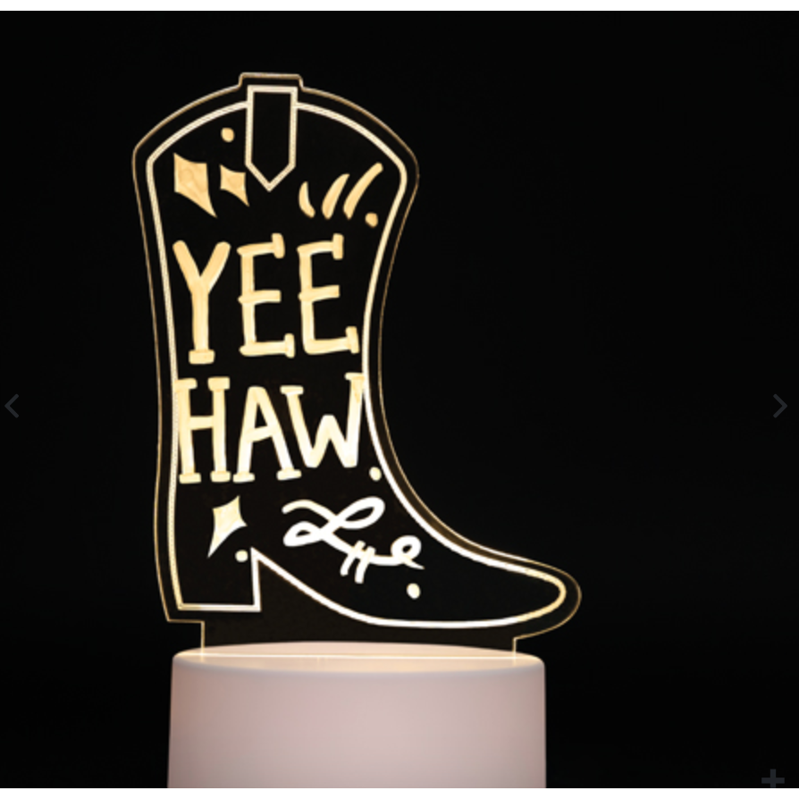 Fizz Creations Cowboy Boot Write On Acrylic Light