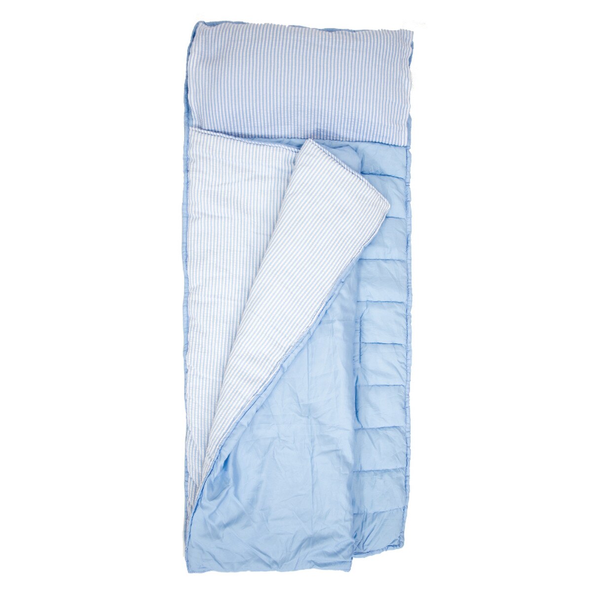 Jane Marie Kids Brooks Blue Seersucker Nap Mat