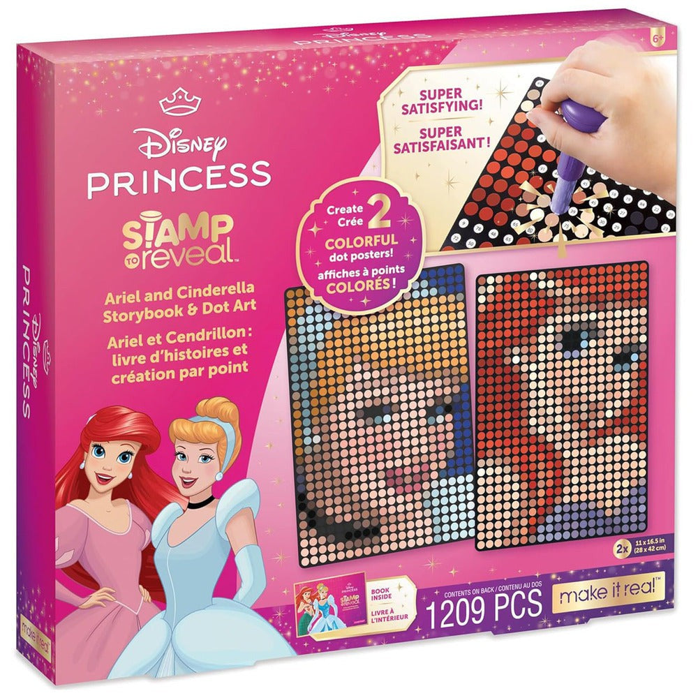 Make It Real Disney Princess Stamp To Reveal Ariel & Cinderella Storyb