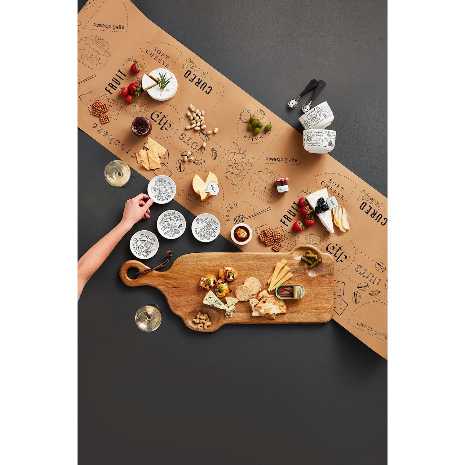 Mud Pie Grazing Table Runner & Cheese Marker Set