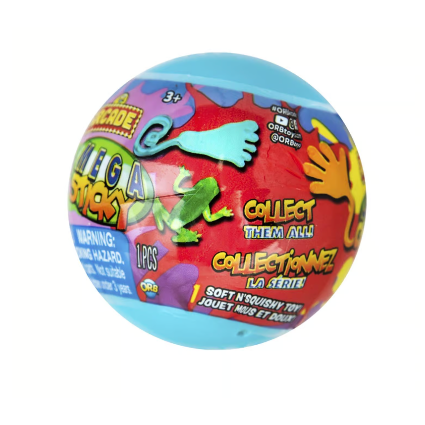 ORB Arcade Capsules Mega Sticky - Assorted