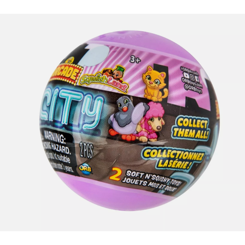 ORB Arcade Capsules Sqwishland City - Assorted