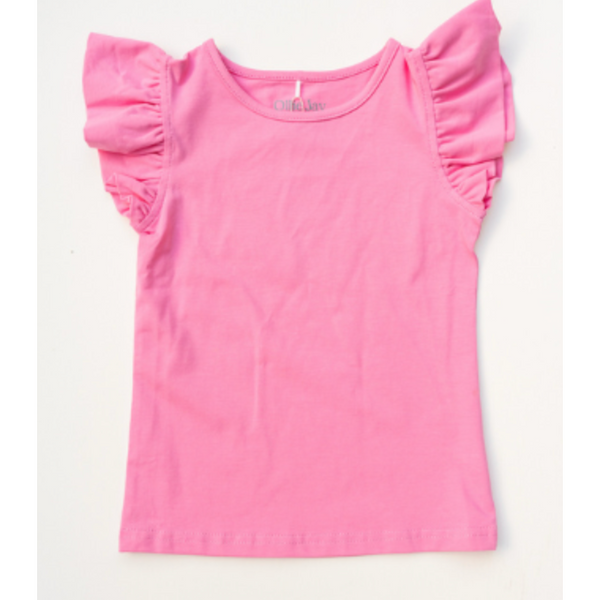 Ollie Jay Flutter Tee- Pink
