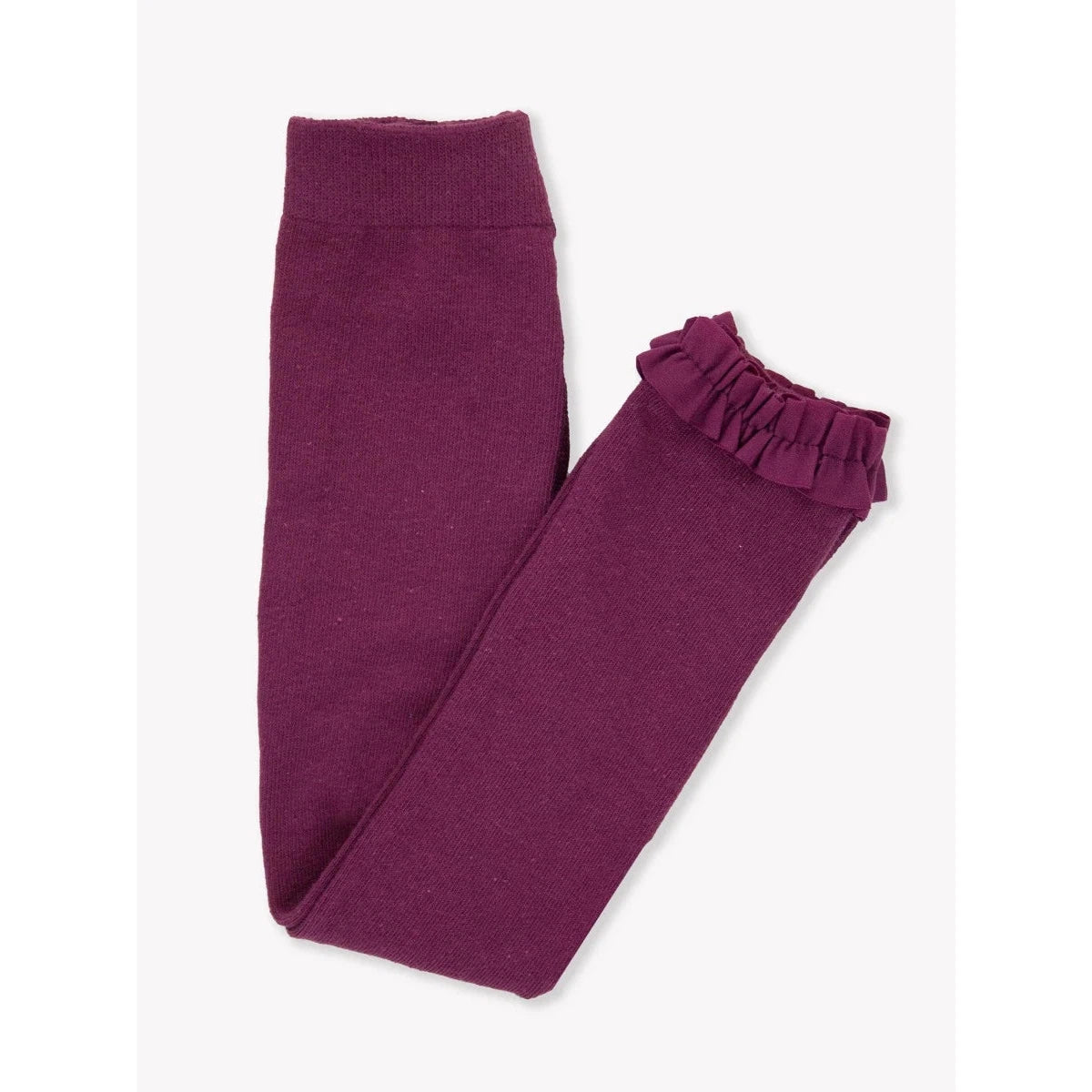 RuffleButts Eggplant Harvest Footless Ruffle Tights