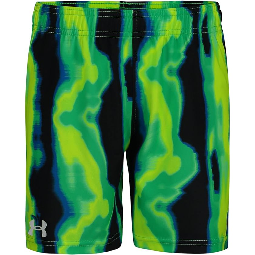 Under Armour Boy UA Boost Printed Short - Neon Green/Black