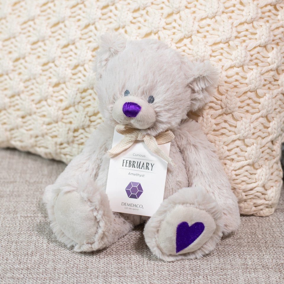 Demdaco Birthstone Bear - February