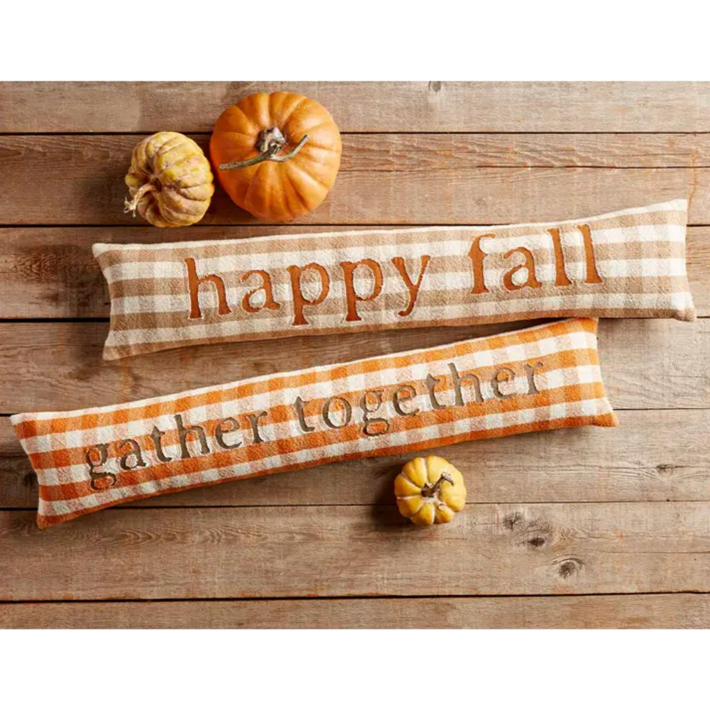 Mud Pie Fall Buffalo Check Pillow