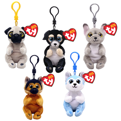 Ty Beanie Bellies Ace German Shepherd Clip